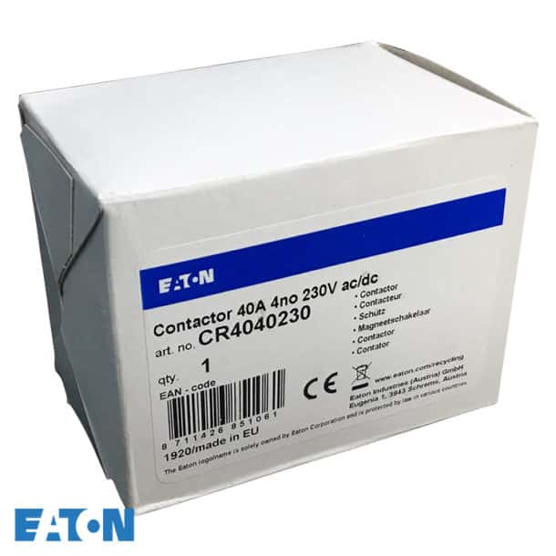 Contactor Snubber Switch 40AMP AC/DC - Living Heat Ltd